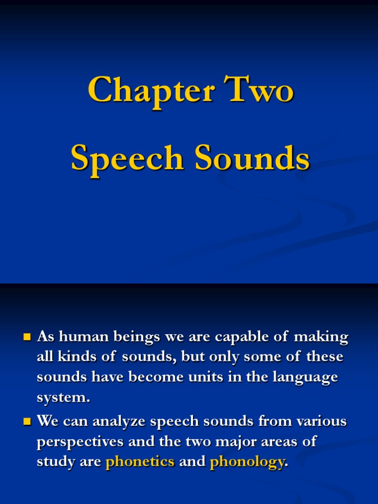 02chapter 2 Sound | PDF | Phoneme | Vowel