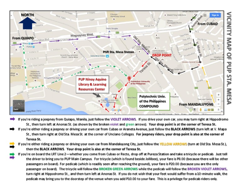 Vicinity Map (Final) | PDF | Metro Manila | Rail Transport