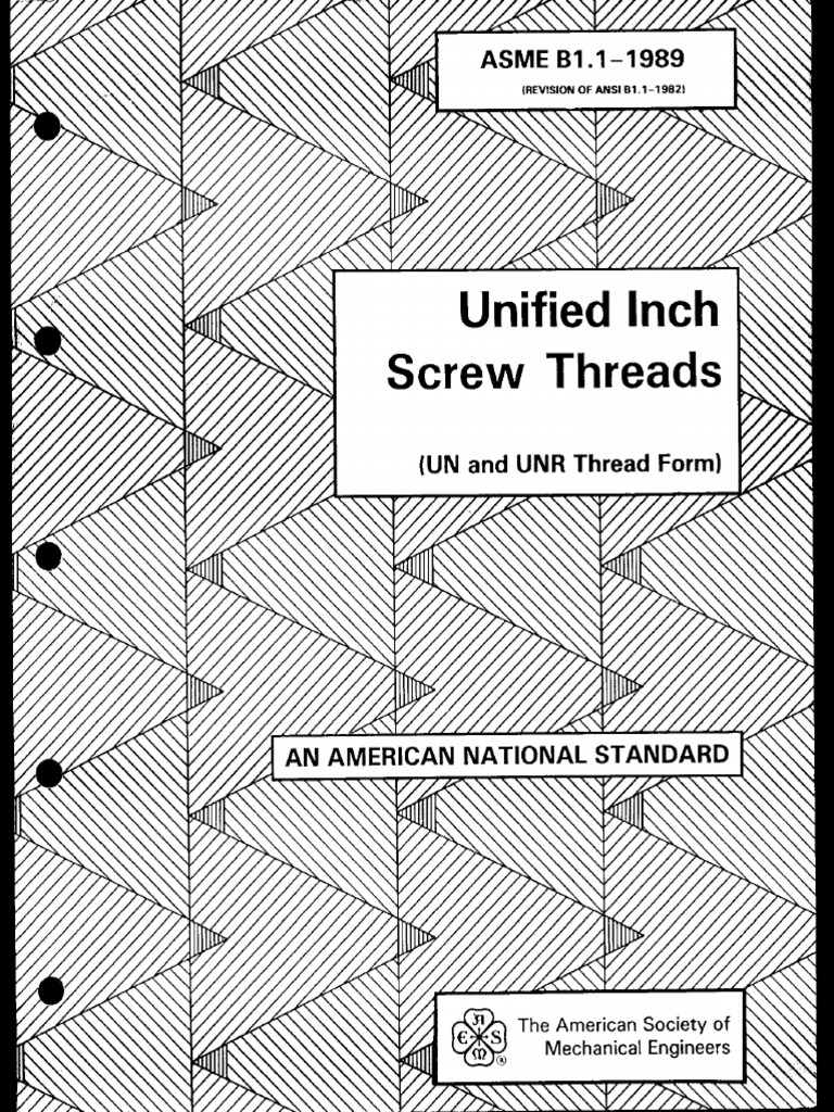ASME B1.1-1989 Screw Threads (160p) PDF | PDF