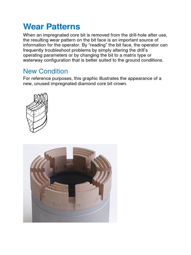 Bit Wear Pattern | PDF | Drill | Wear