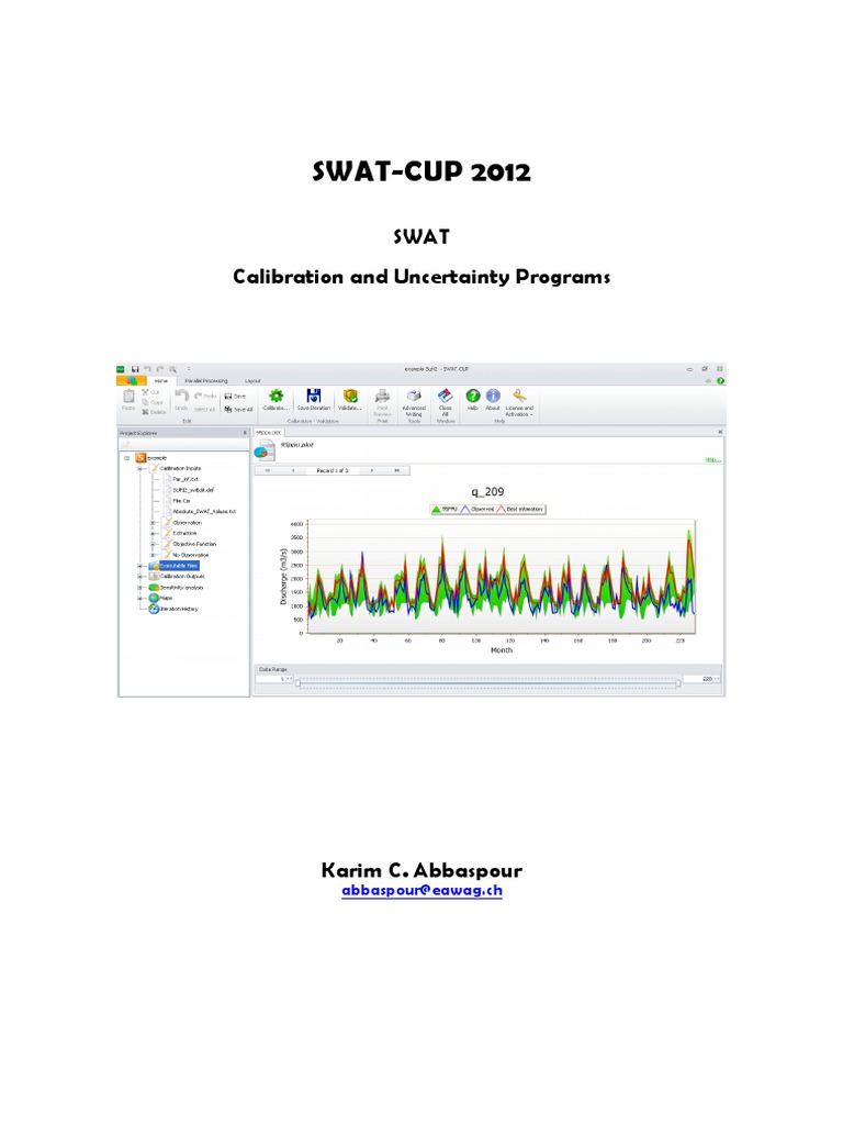 Usermanual Swat Cup PDF | PDF | Sensitivity Analysis | Mathematical Optimization