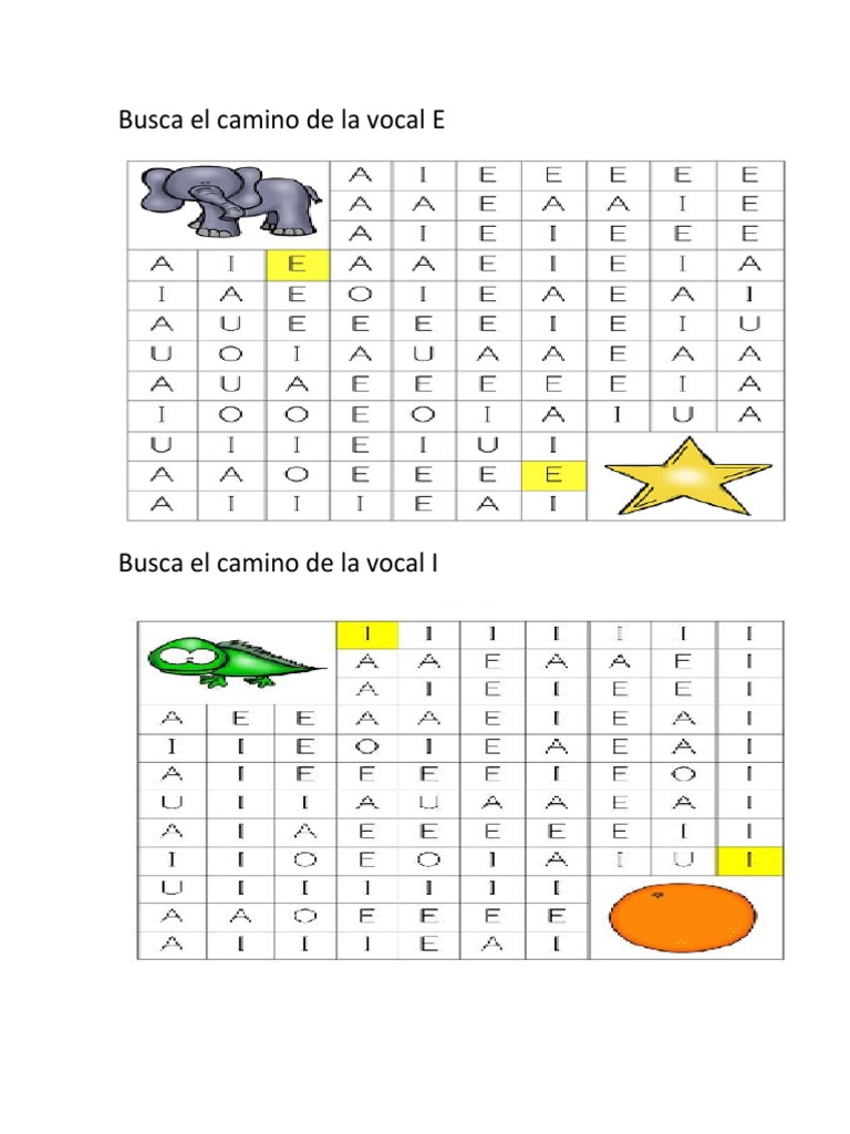 Busca El Camino de La Vocal E | PDF
