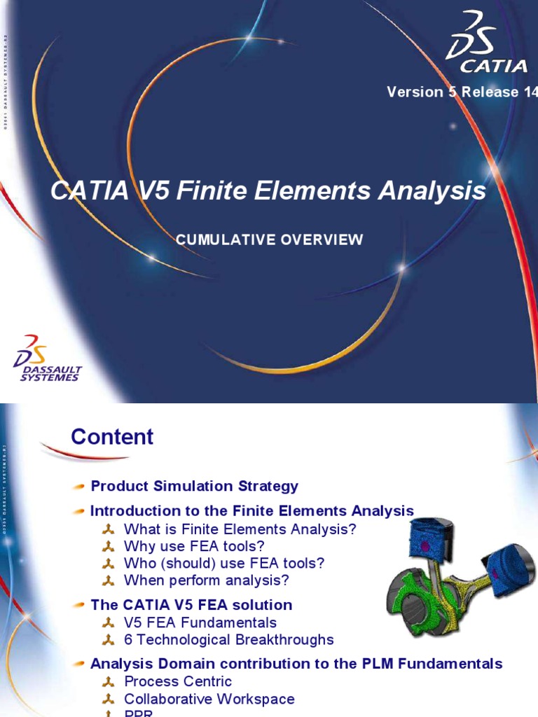 CATIA V5 Finite Elements Analysis - KS Design PDF | PDF | Product Lifecycle | Finite Element Method