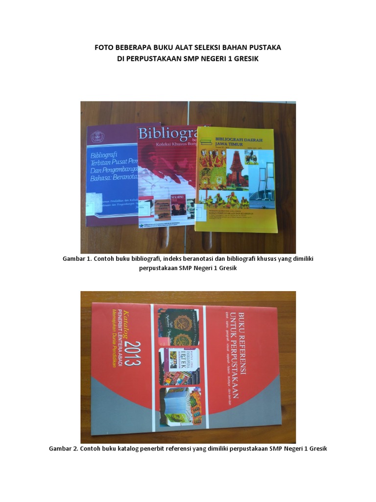 Foto Beberapa Buku Alat Seleksi Bahan Pustaka | PDF | Seni