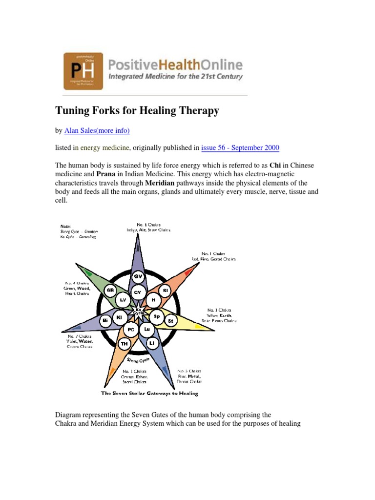 Tuning Forks for Healing Therapy by Alan Sales | Resonance | Sound ...