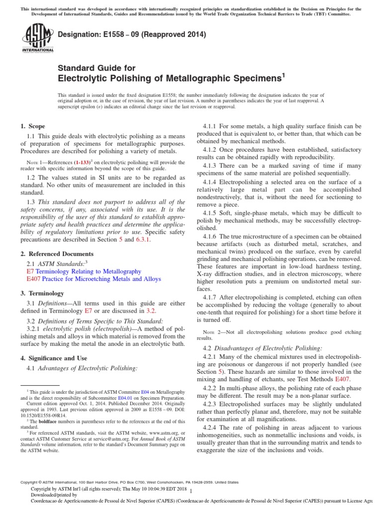 Astm-E 1558-09 | PDF | Chemical Compounds | Atoms