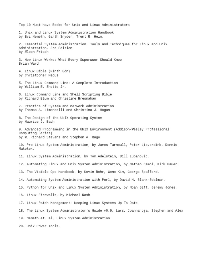 Essential Books for Linux System Administration: A Comprehensive List ...