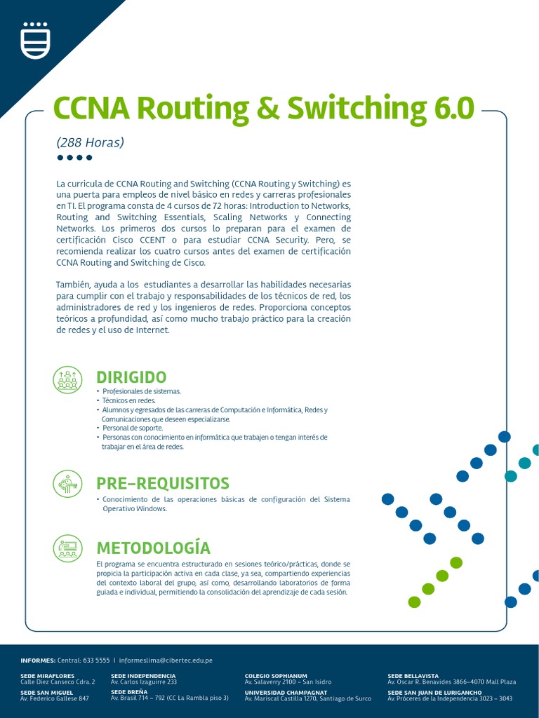 CCNA Routing & Switching 6.0 (4 Módulos) | PDF | Certificaciones de ...