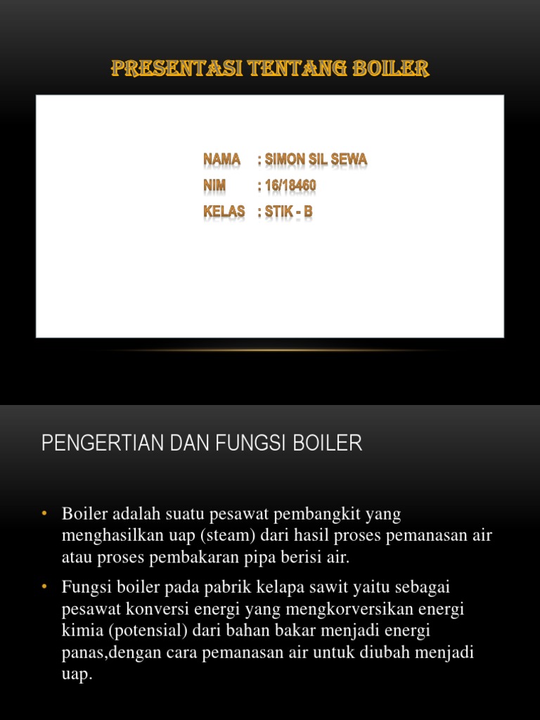 Presentasi Tentang Boiler | PDF