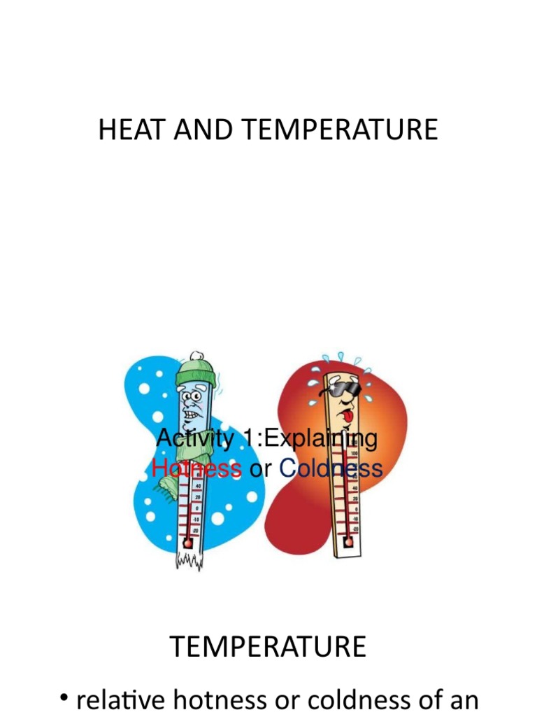 Heat and Temperature Grade 8 | PDF