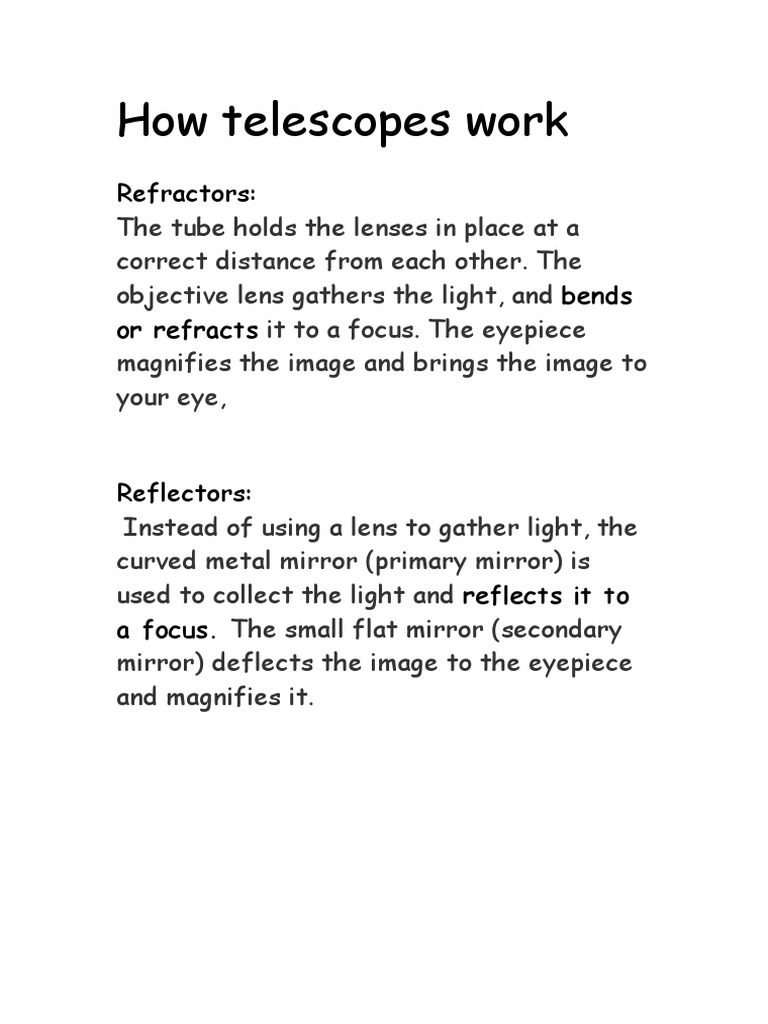 How Telescopes Work | PDF