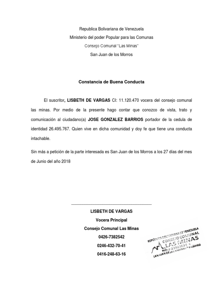 Carta de Residencia | PDF | Política de venezuela | Formas de gobierno