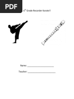 Recorder Karate Unit for Grade 3 | PDF | Recorder (Musical Instrument ...