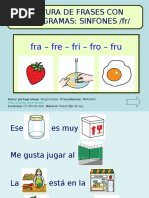 Oraciones y Frases con Sinfones /pr/ | PDF