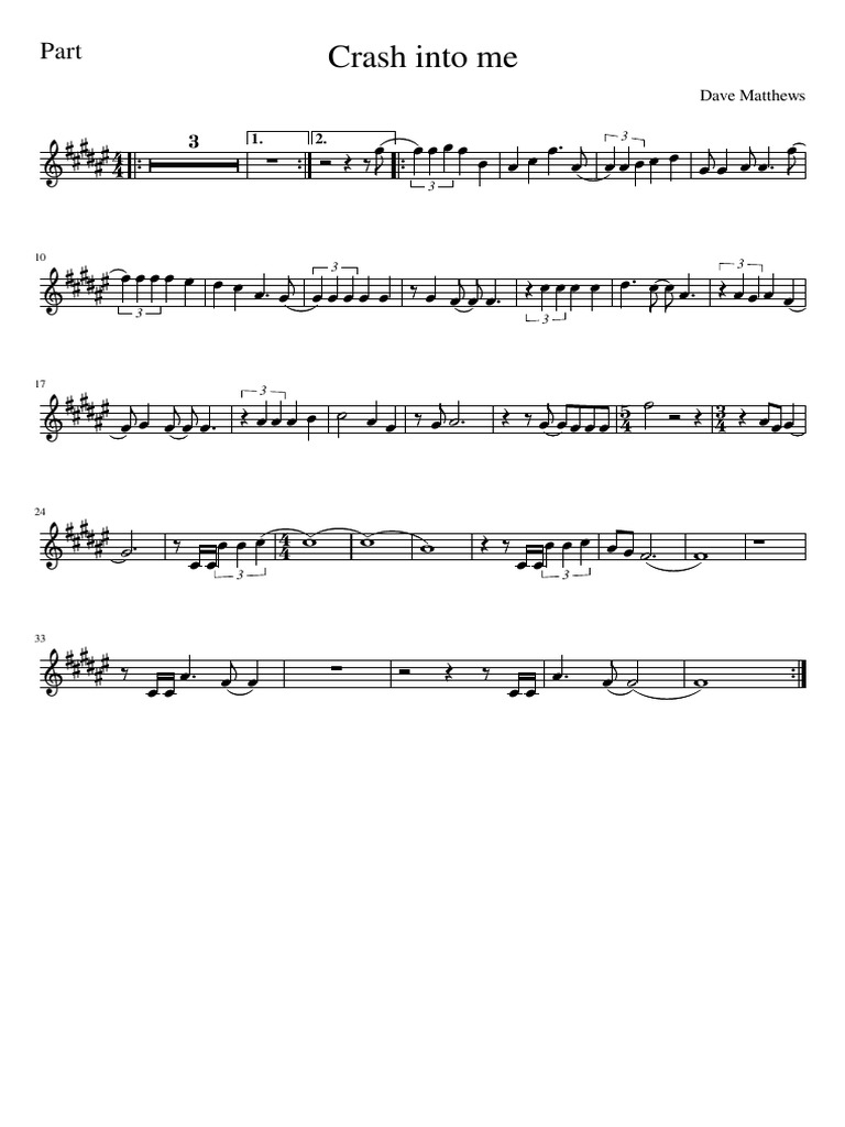 Crash Into Me-Part | PDF
