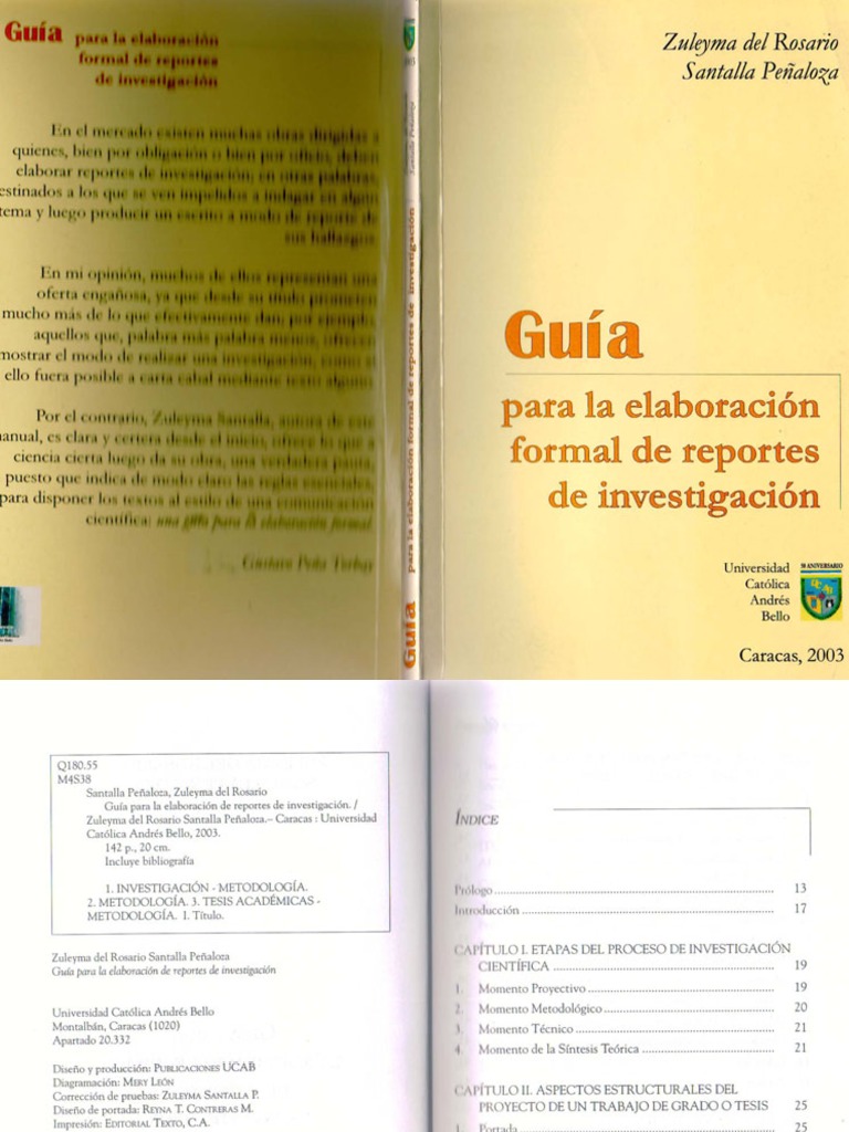 Santalla Zuleyma 2003 Guia Para La Elaboración Formal De Reportes De