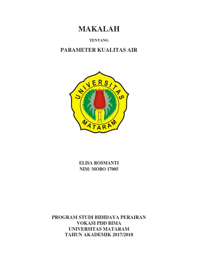 Makalah Unram | PDF | Sains & Matematika