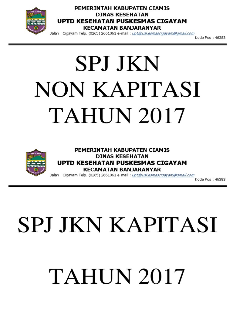 Contoh Kaper SPJ | PDF