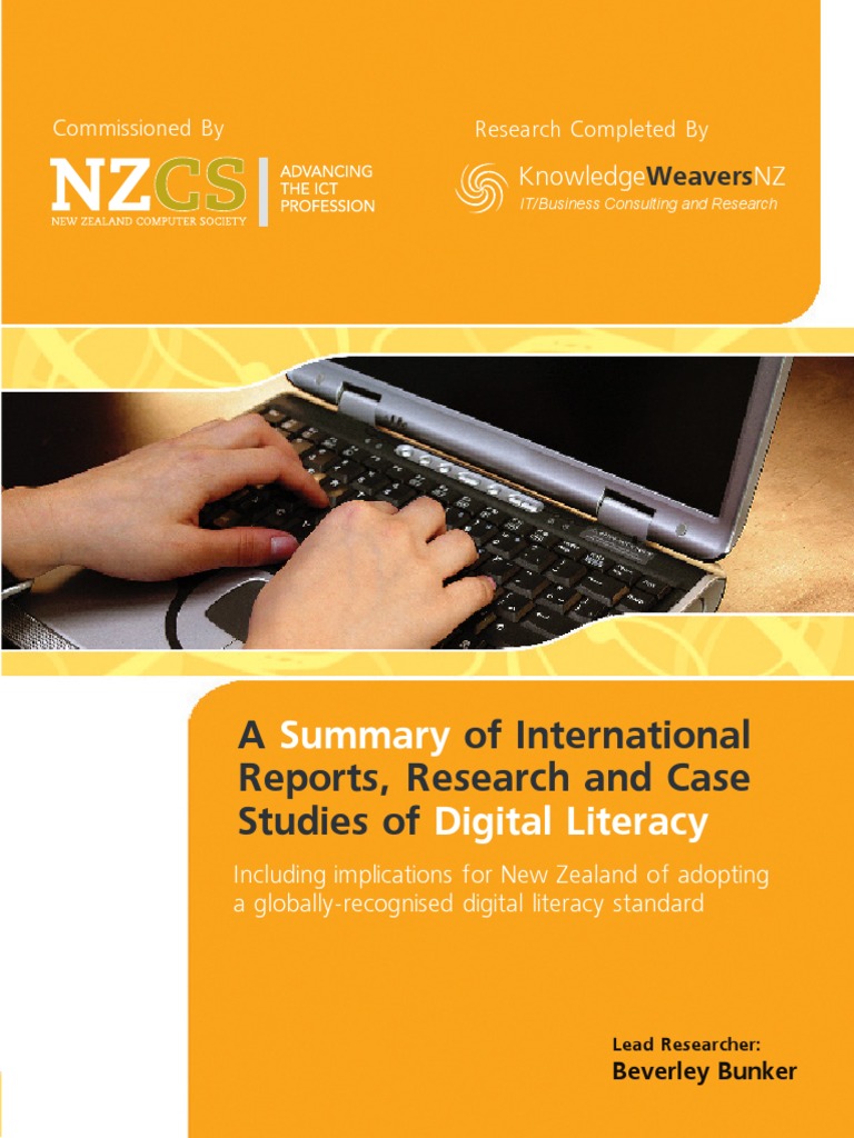 Digital Literacy Research Report | PDF | Educational Technology | E ...