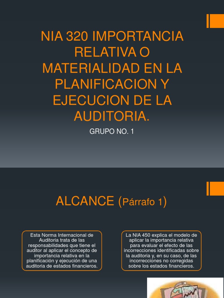 Nia 320 | PDF | Auditoría | Contralor