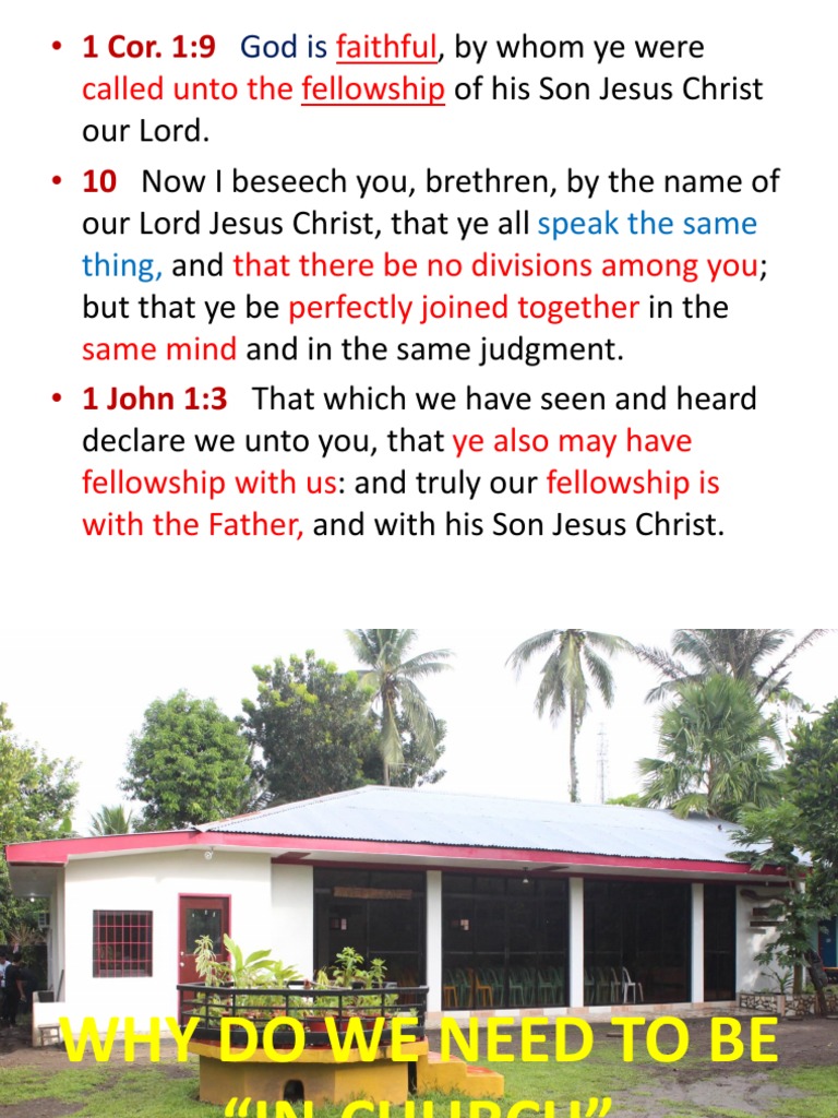 Important To Be in Curch | PDF | Christian Church | God In Christianity