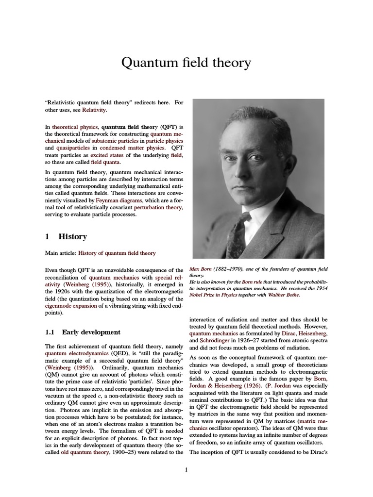 Quantum Field Theory | PDF | Quantum Field Theory | Field (Physics)