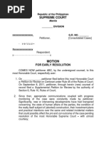 Sample Motion To Admit | PDF | Equity (Law) | Probation