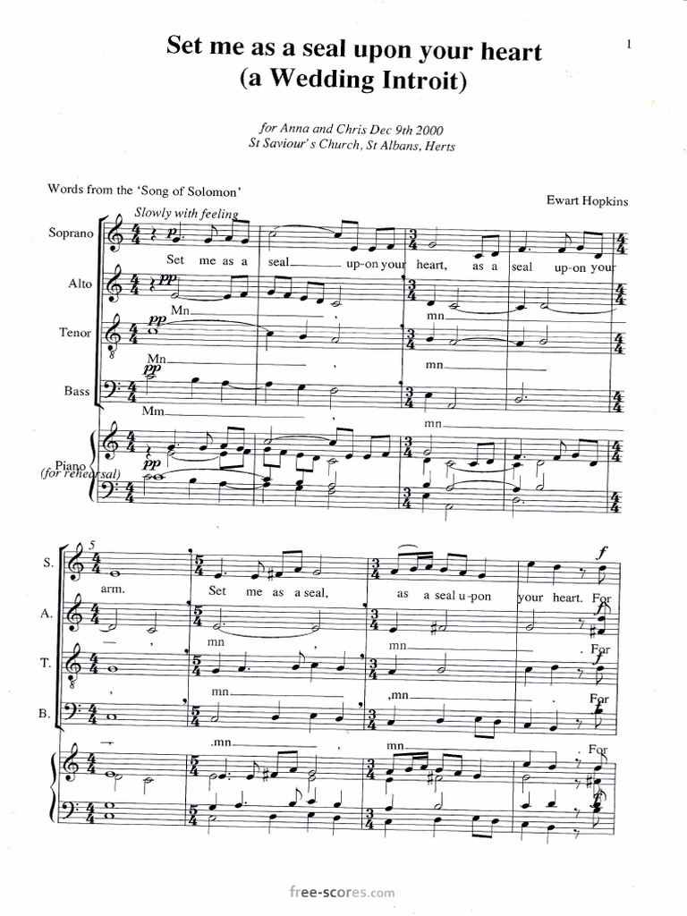 Set Me Like A Seal | PDF