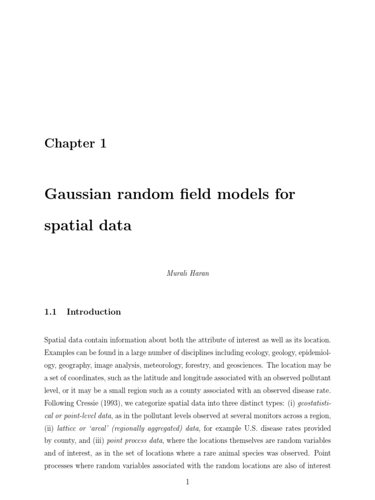 Spatial Final | PDF | Normal Distribution | Markov Chain