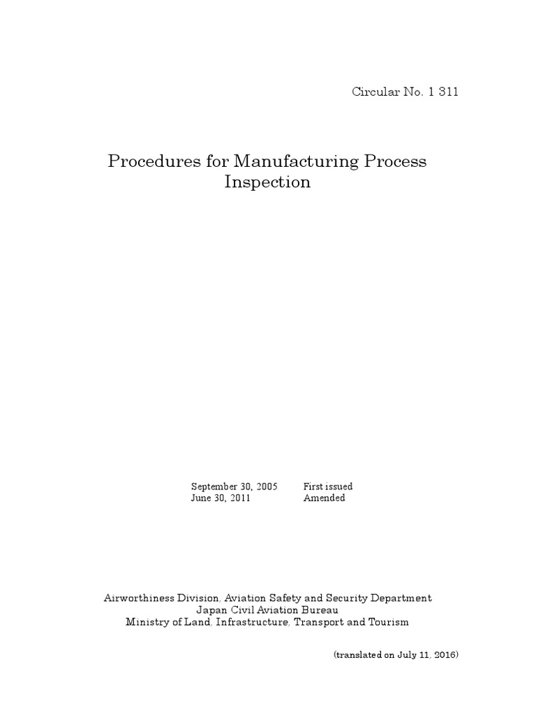 Manufacturing Process | PDF | Calibration | Design