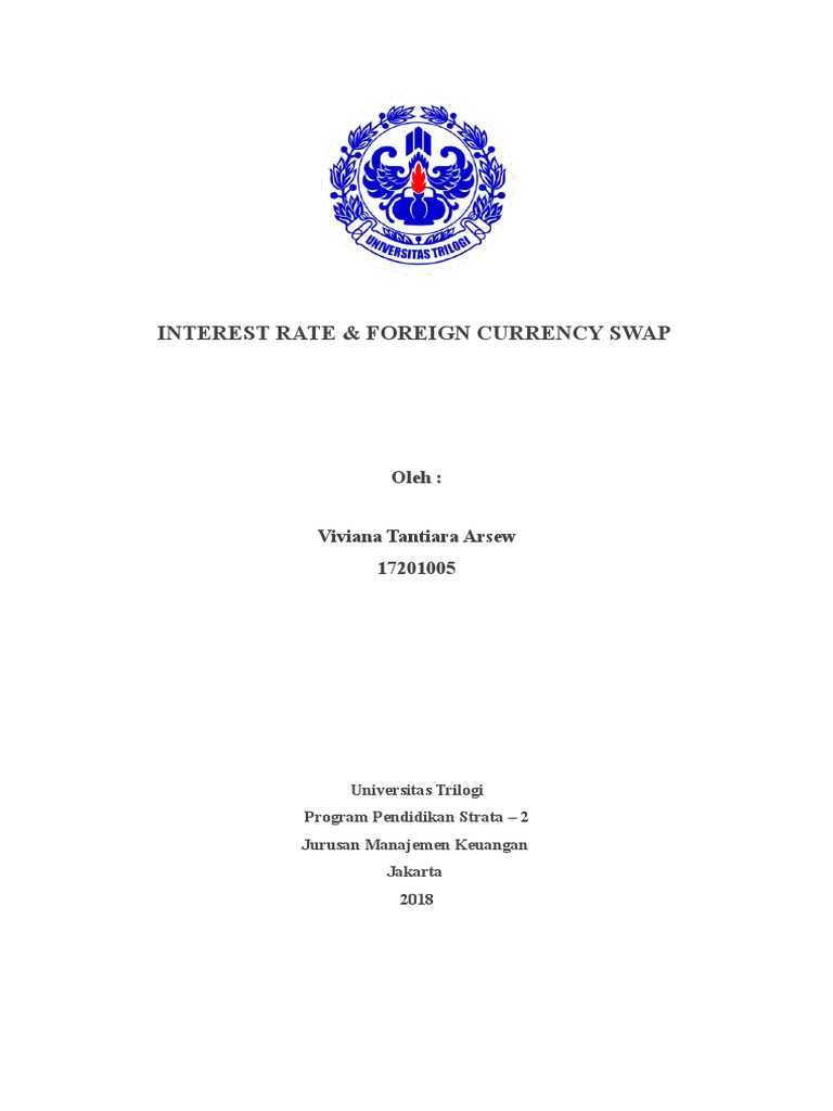 Interest Rate & Foreign Currency Swaps by Vivi | PDF