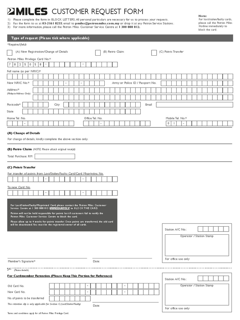 Customer Request Form '16 | PDF | Official Documents | Government And ...
