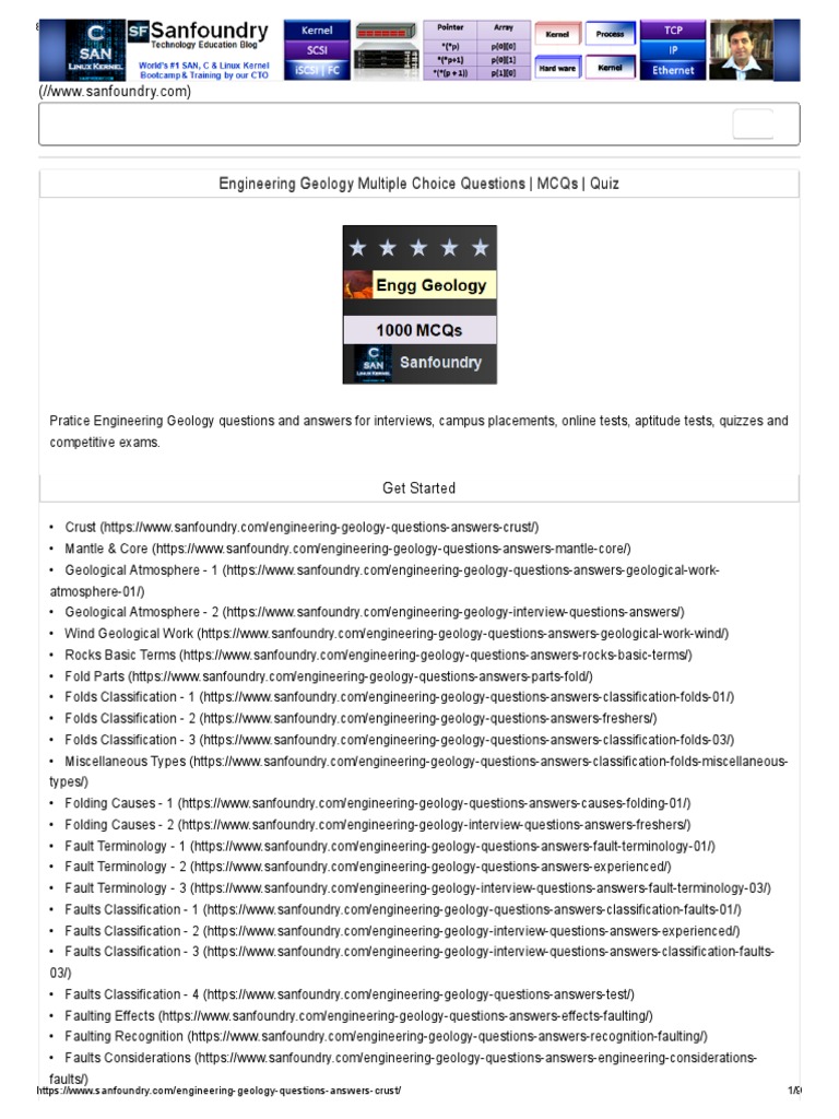 Crust - Engineering Geology Questions and Answers - Sanfoundry | PDF | Rock (Geology ...