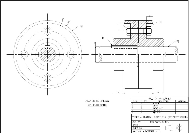 Flange Coupling (Unprotected) | PDF