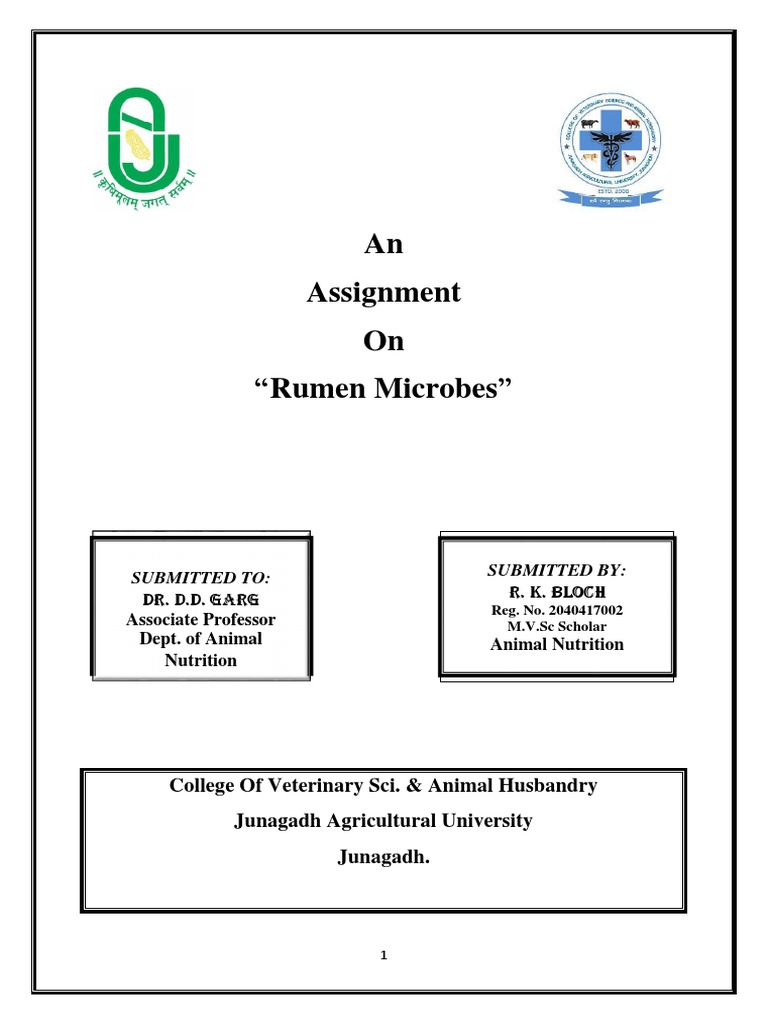 Rumen Microflora | PDF | Ruminant | Bacteria