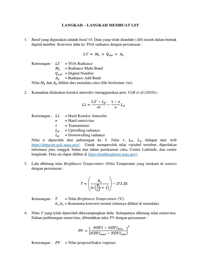 Langkah Membuat LST | PDF