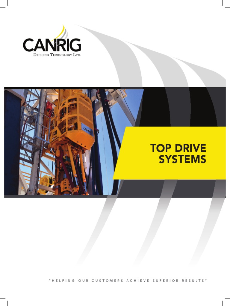 Top Drives Canrig | PDF | Drilling Rig | Reliability Engineering