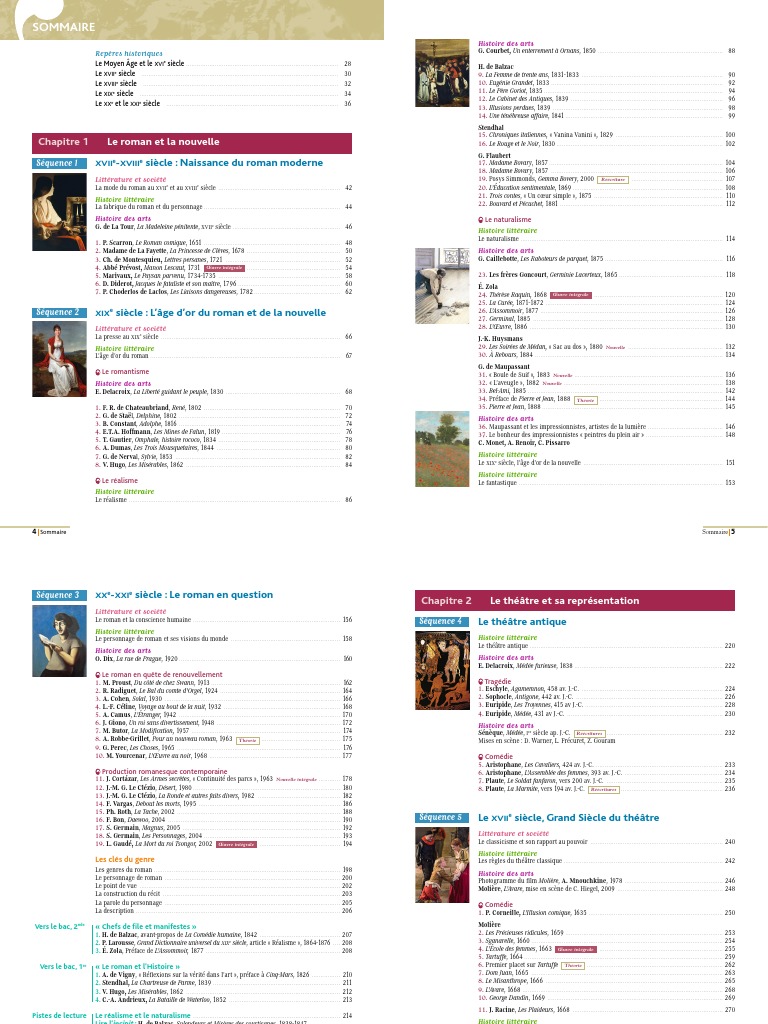 Histoire des arts et littérature française | PDF | Littérature en ...