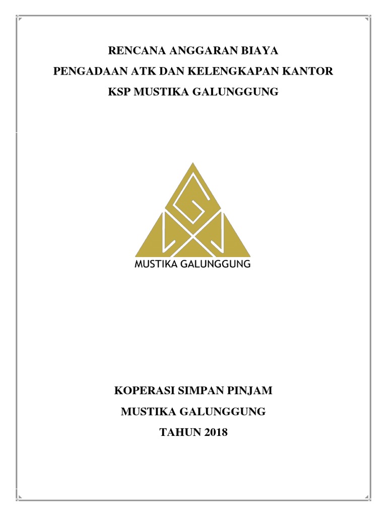 Contoh Format Rab Format Rencana Anggaran | PDF