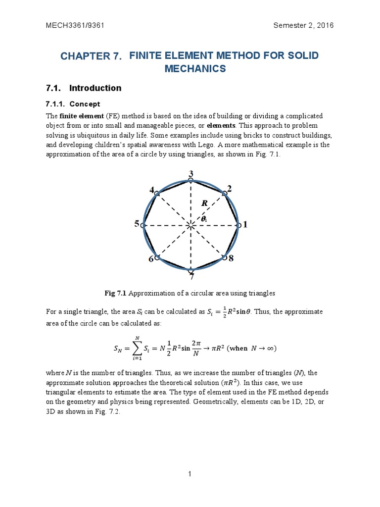 Chapter 7 - Finite Element Method For Solid Mechanics (2016!10!10 ...