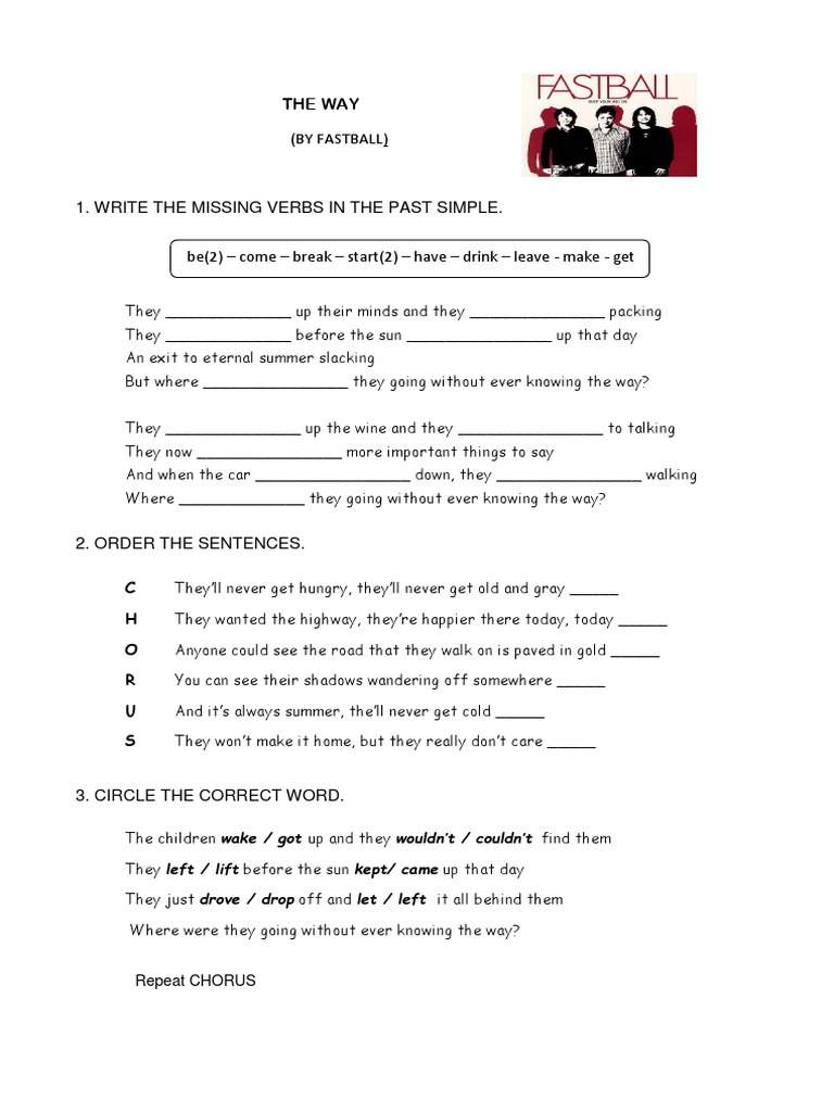 The Way: (By Fastball) | PDF