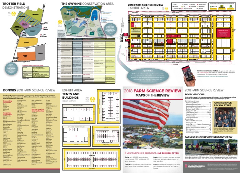 Farm Science Review Schedule of Talks and Map | PDF | Riparian Zone ...