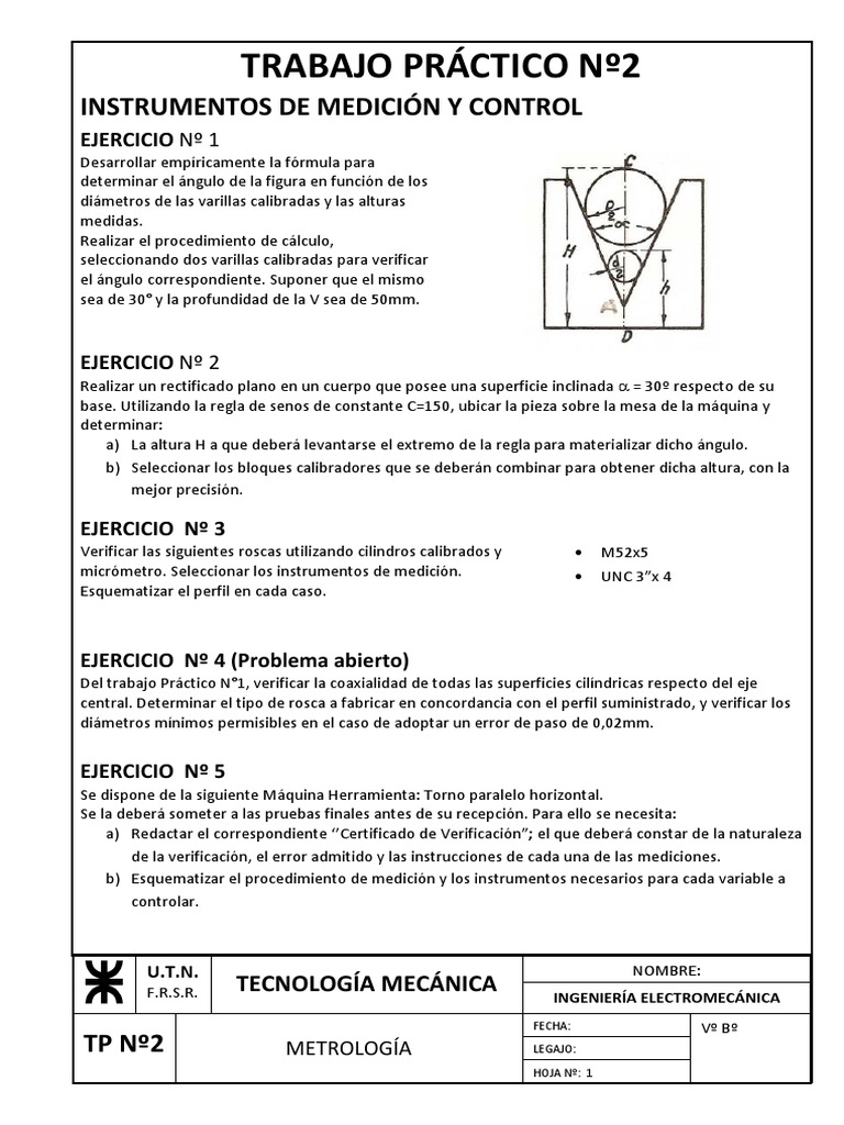 TP Nº2 - Instrumentos de Medición y Control | PDF