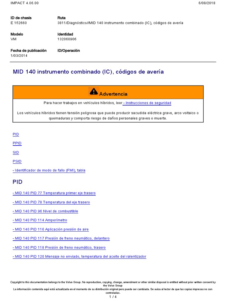 Volvo Mid 140 | PDF | Vehículos de ruedas | Tecnología de vehículos