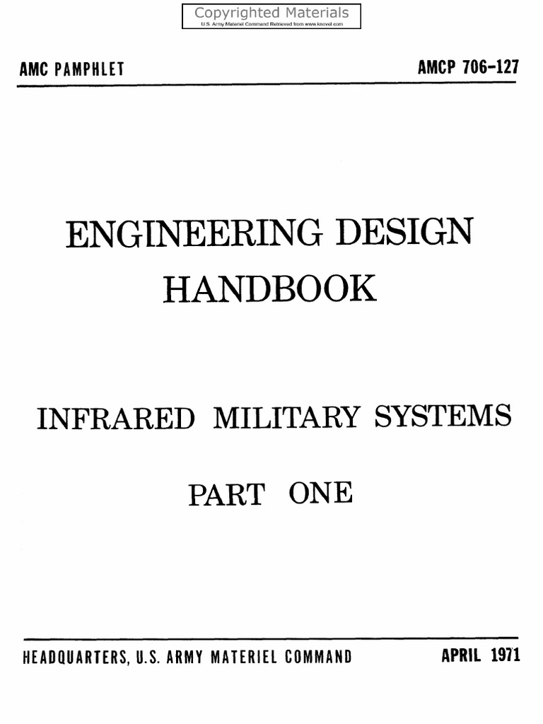 Engineering Design Handbook - Infrared Military Systems, Part One | PDF ...