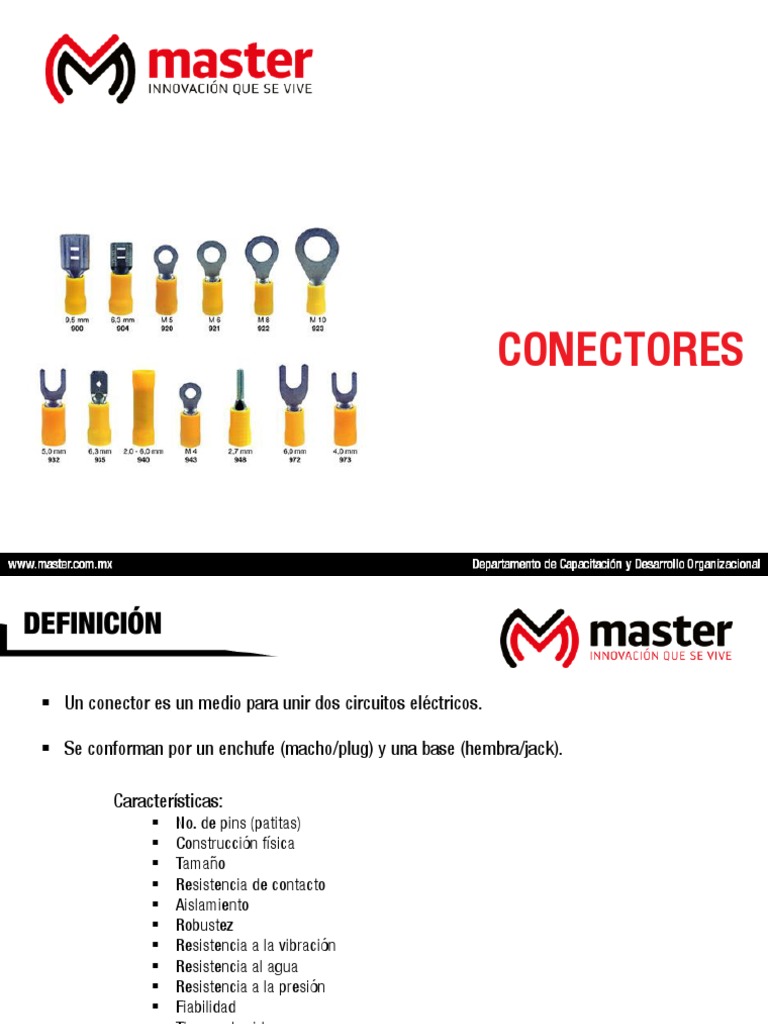 1.2 Curso de Conectores | PDF | Conector eléctrico | Componentes eléctricos