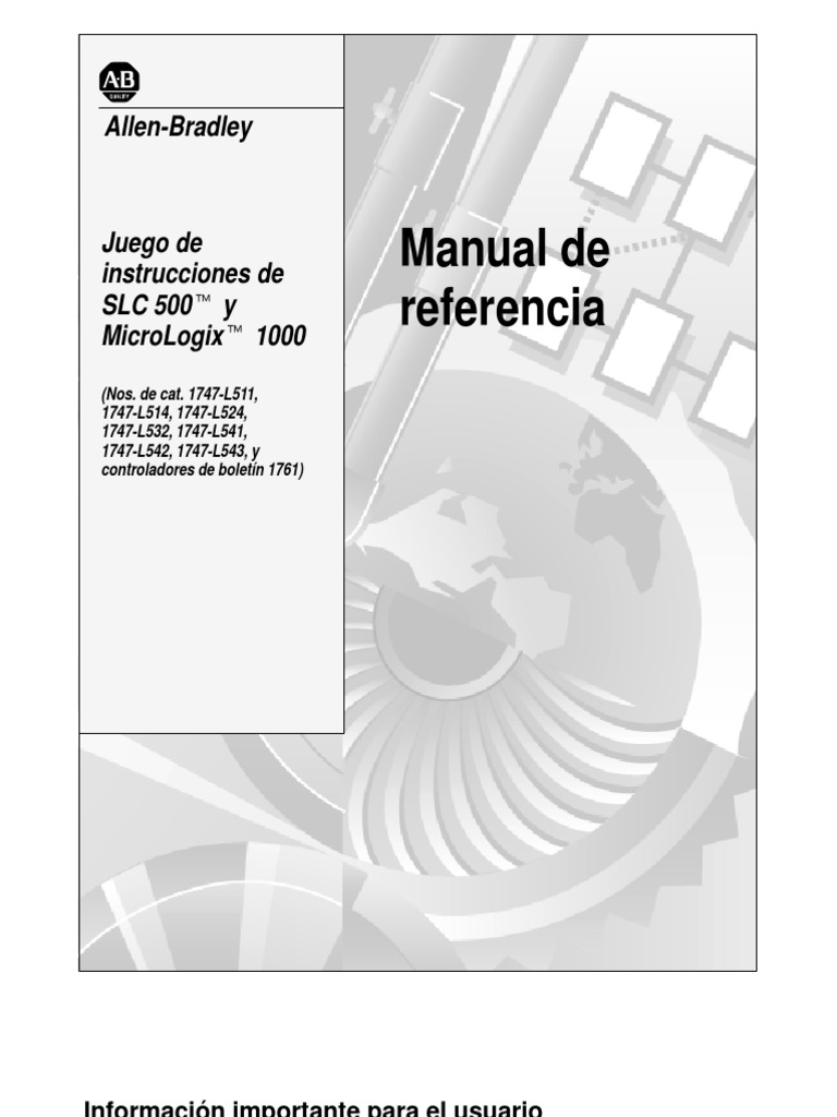 1747 Manual RSLogix 500 Es P | PDF | Logaritmo | Programa de computadora