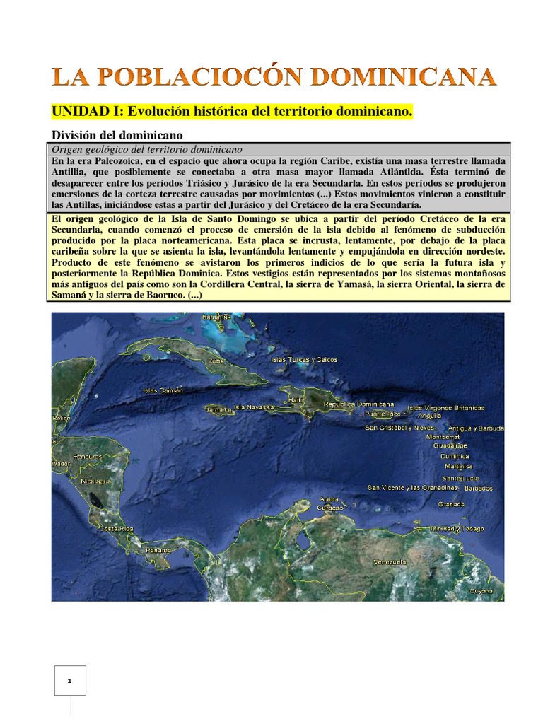 UNIDAD I: Evolución histórica del territorio dominicano | República ...