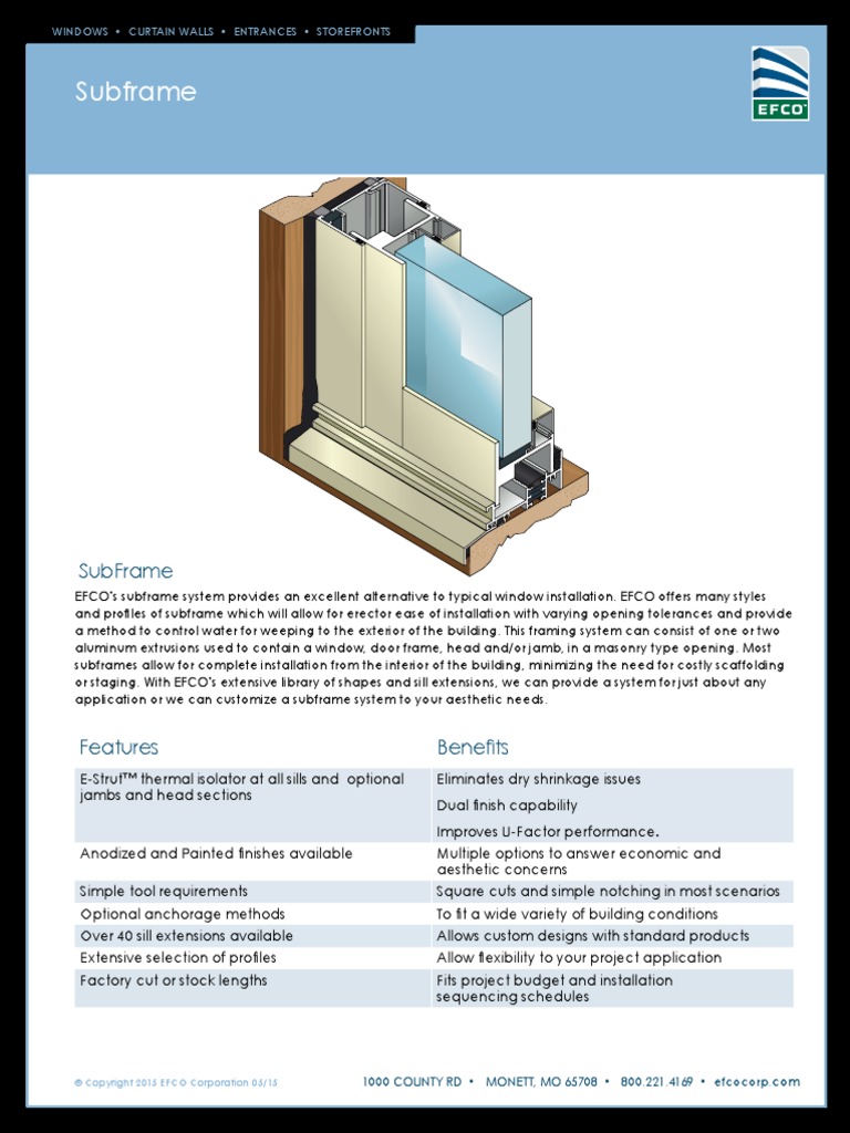 Subframe PDF | PDF | Extrusion | Window