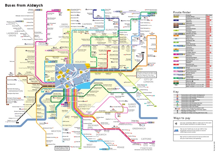TFL Bus Spider Map For Aldwych | PDF